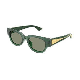 Bottega Veneta Femme, Accessoires, Vert, Taille: 52 MM Lunettes de soleil Tri-Fold New Classic