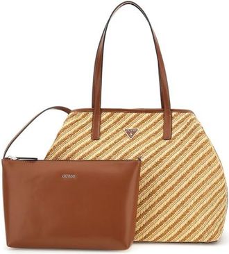 Guess Vikky II Two In One Tote Bag L Natural/Cognac