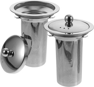 Hemoton Edelstahl Teefilter Set: 2 St&uuml;ck Feinmaschige Teesiebe F&uuml;r Und Teetassen Ideal F&uuml;r Losen Tee Und Teekr&auml;uter Hochtemperaturbest&auml;ndig