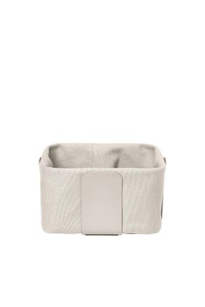 Blomus Brotkorb, Beige, Metall, Textil, quadratisch, 20x10.5x20 cm, K&uuml;chenzubeh&ouml;r, Brotk&auml;sten & -K&ouml;rbe