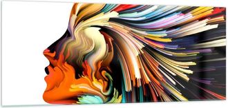 Arttor Panorama Bilder auf Glas 100x40cm Glasbild Effekte Expressionismus Mädchen Fantasie Groß Wanddeko Schlafzimmer Küche Wandbilder Dekoration Wohnzimmer 