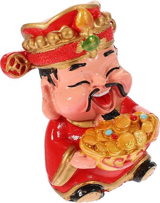 Aboofan Chinesische Gl&uuml;cksstatue Des Reichtums Skulptur Feng Shui- F&uuml;r Wohnzimmer B&uuml;ro