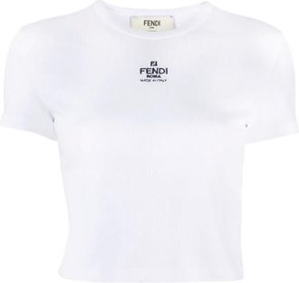 Fendi Damen, Oberteile, Wei&szlig;, SGr&ouml;&szlig;e