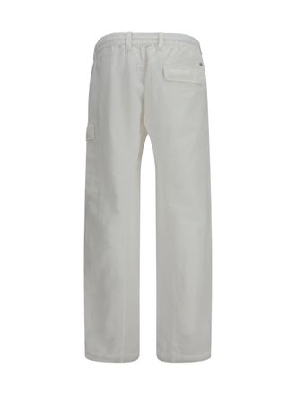 C.P. Company Boxy Cotton Rip-Stop Cargo Pants - White