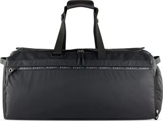 Bugatti Blanc Delight Reisetasche 55L, Urlaub Weekender aus Tarpaulin & Nylon, schwarz