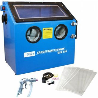 Gude G&uuml;de Sandstrahlkabine Sand-Strahl-Kabine GSK 110 LTR Sandstrahlger&auml;t