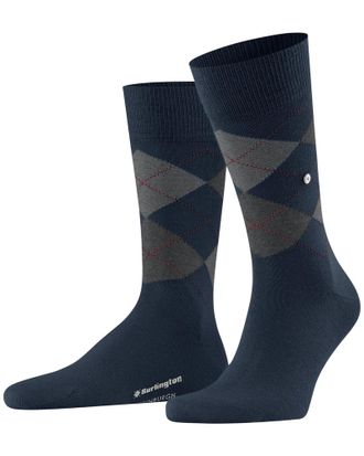 Burlington Wadenhohe Socken mit Schurwolle in Argyl-Muster in
