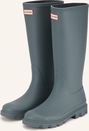 Hunter Gummistiefel Downpour Tall blau