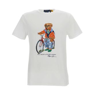 Polo Ralph Lauren Homme, Tops, Blanc, Taille: S T-shirt ras du cou