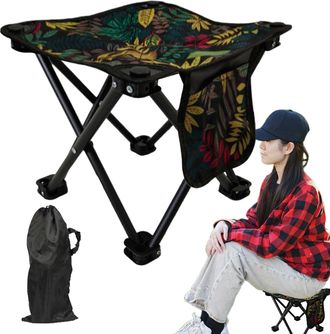 Generic Folding Camping Stuhl - Tragbarer Reisesitz, Heavy Duty Stuhl | Bequeme Außenausrüstung für Bergsteigen, Rucksack Wandertouren, Strandveranstaltungen,