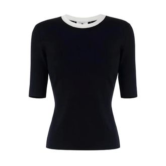 Elisabetta Franchi Maglia Tricot 685 - - Knitwear - Damen - Schwarzk - M