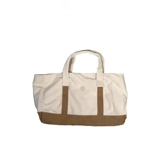 Jott Jott, Femme, Sacs, Beige, Taille: ONE Size Shell Bi-Material Beach Tote Bag