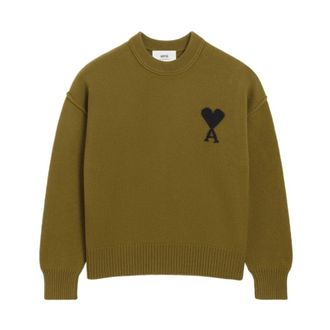Ami Homme, Pulls, Brun, Taille: L Pulls Marron pour Hommes