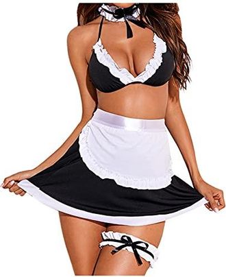 Generic Ensemble sous Vetement Femme Ensemble Lingerie Confortable Classique Combinaison Dentelle Fine - Transparente Et Structure Osseuse Stylis&eacute;e