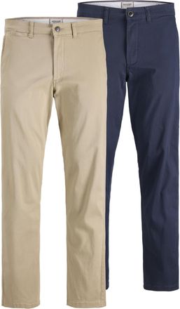 Jack & Jones Male Chino Hose 2er-Pack Relaxed Fit Chino Hose