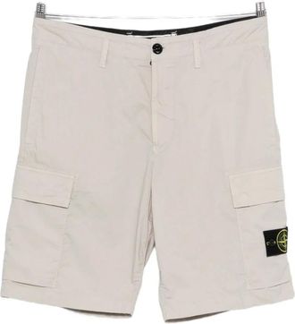 Stone Island Homme, Shorts, Beige, Taille: W38 Logo Patch Cargo Shorts