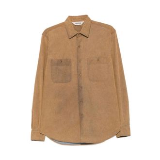 Aspesi Wildlederhemd - - Shirts - Herren - Braun - M