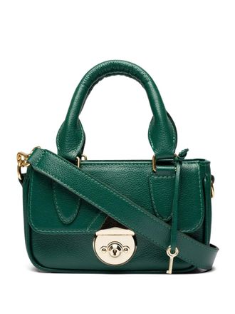 Sarah Chofakian mini sac porté épaule en cuir grainé - Vert