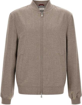 Brunello Cucinelli Bomberjacke - Grau