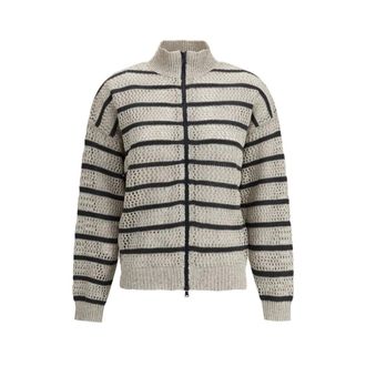 Brunello Cucinelli Damen, Strickwaren, Beige, 2XSGröße