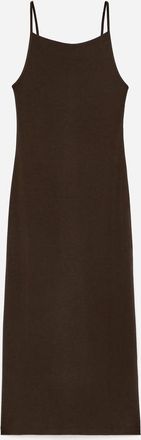 Arket Geripptes Kleid -Braun