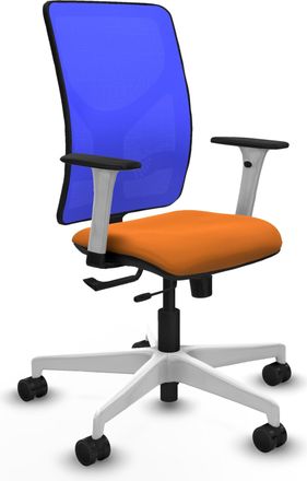 Piqueras y Crespo B&uuml;rostuhl mit verstellbaren Armlehnen, h&ouml;henverstellbare Lendenwirbelst&uuml;tze, ausgestattet mit Syncro/Traslack und Schneideschaum, mit Rollen von 65 mm