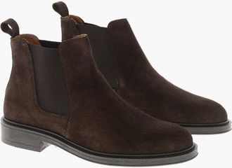 A.Testoni Suede Chelsea Boots with Rubber Sole size 10