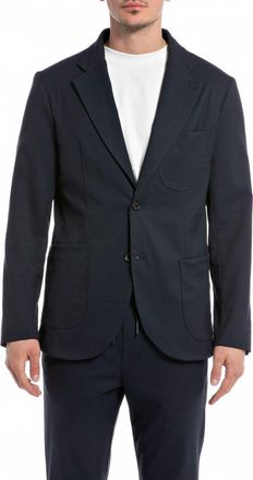 Replay Herren Sakko Sportlich, Deep Blue 086 (Blau), XXL