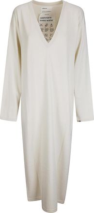 Extreme Cashmere Maxi Robe - Blanc