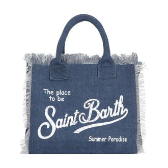 Saint Barth Femme, Sacs, Bleu, Taille: ONE Size Vanity Tote Bag
