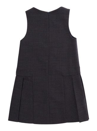 Emporio Armani Girls Long-Sleeved Dress Blue Technical Fabric