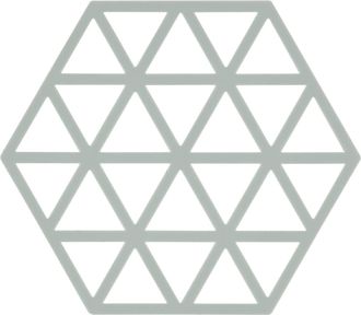 Zone Denmark Triangles Topfuntersetzer, Hitzebeständig bis 250 °C, Silikon Untersetzer, Dekorative Untersetzer für Töpfe und Pfannen, Spülmaschinenfest, 16 x 14 cm