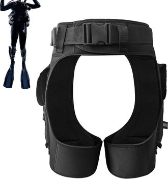Generic Neoprenanzughose - Herren Offener Schritt Design Tauchshorts mit Taschen - Hochelastische Surfhose Wassersport Schwimmen Training Outdoor Abenteuer Su