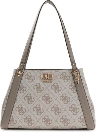 Guess Femme, Sacs, Gris, Taille: ONE Size Karnilla Logo Shopper