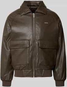 Pegador Regular Fit Jacke in Leder-Optik Modell MORANO