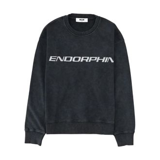 Msgm Rundhals-Sweatshirt - - Sweatshirts & Hoodies - Herren - Grau - L
