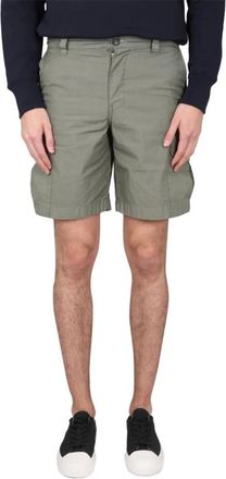Paul Smith SweaT-shirt &agrave; col rond avec motif z&egrave;bre - Homme - Shorts - Vert - Taille: W30