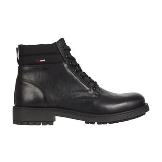 Tommy Jeans Klassische Schwarze Schn&uuml;rstiefeletten - - Shoes - Herren - Schwarzk - 41 EU