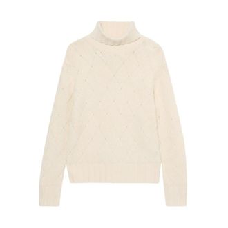 Brooks Brothers Damen, Strickwaren, Wei&szlig;, MGr&ouml;&szlig;e