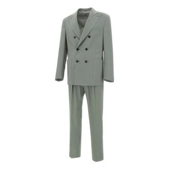 Corneliani Homme, Costumes, Vert, Taille: 2XL Costume crois&eacute;