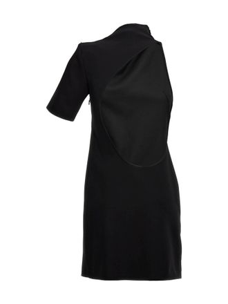 Sportmax Womens Black Viscose Short Dress