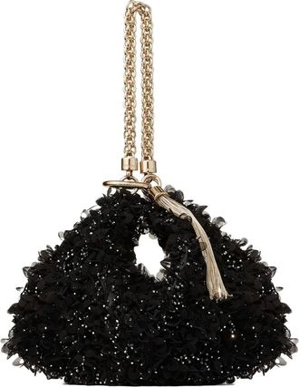 Jimmy Choo London Callie Clutch mit Kristallen - Schwarz