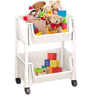 Generic Rolling Utility Cart | Kapazit&auml;t rollender Lagerwagen f&uuml;r Kinder | Starke Tragf&auml;higkeit Spielzeug Stationery Organisationsregal f&uuml;r Klassenzimmer, Sch