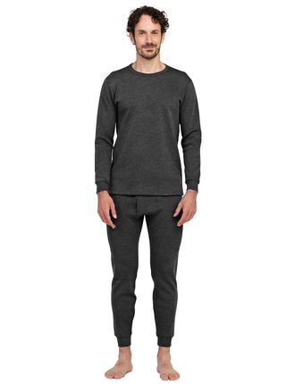 Lapasa Herren Extra warmes Dickes Thermounterw&auml;sche Set, Samtfutter Funktionsunterw&auml;sche, Thermooberteil & Thermounterhosen (Thermoflux Fusion M63), XXL, Dun