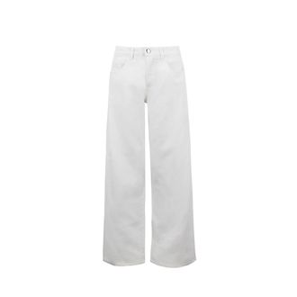 Icon Denim Los Angeles Femme, Jeans, Blanc, Taille: W28 Jean Blanc Wide Leg Low Rise