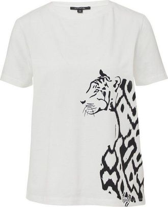 Comma Kurzarmshirt T-Shirt T-Shirt aus Baumwollmix mit Artwork