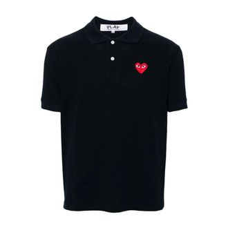 Comme Des Gar&ccedil;ons Red Emblem Polo - - Tops - Herren - Blau - L