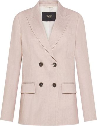 Seventy Femme, Vestes, Rose, Taille: 38 FR Blazer Crois&eacute;