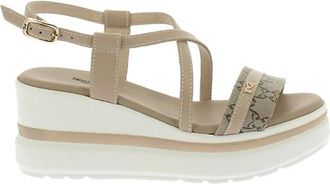 Nero Giardini Femme, Chaussures, Beige, Taille: 36 EU Sandales Beiges avec Bride de Talon Réglable