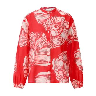Fab By Fabienne Chapot Fabienne Chapot, Femme, Blouses et Chemises, Rouge, Taille: 44 FR Chemisier Imprim&eacute; &Eacute;t&eacute;